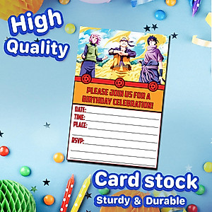 My Smart Choice Happy Choice Nu-To Invitation Cards and Envelopes - Happy Birthday Fill-in +20 Envelopes-Light Weight 230 Gram Post Card Style Invites for Kids Party