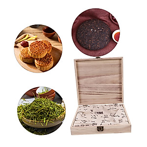 NOLITOY Tea Cake Box Practical Pu'er Tea Packaging Box for Tea Lovers Elegant Design with Smooth Finish Ideal for Tea Wrapping and Storage