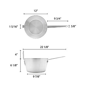 Thunder Group 10 Quart Fryer/Sauce Pan