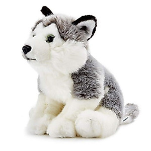 TAMMYFLYFLY Pugsly Pug Plush Stuffed Animal Puppy Dog, 12 inches (Husky)