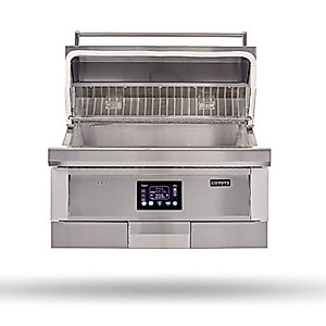 Coyote 36 Inch Built In Pellet Grill, Stainless Steel, 787 sq. inch Cooking Area - C1P36