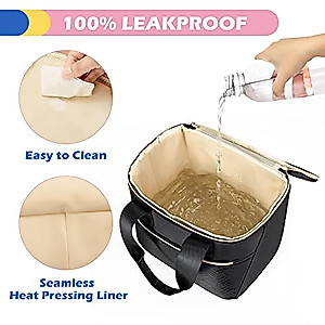 Fasrom Breastmilk Cooler Bag with Ice Pack Fits 6 Tall Baby Bottle Up to 9 Ounce for Milk Storage, Large Insulated Bottle Bag with Pockets for Nursing Moms Daycare or Travel, Black (Patent Design)