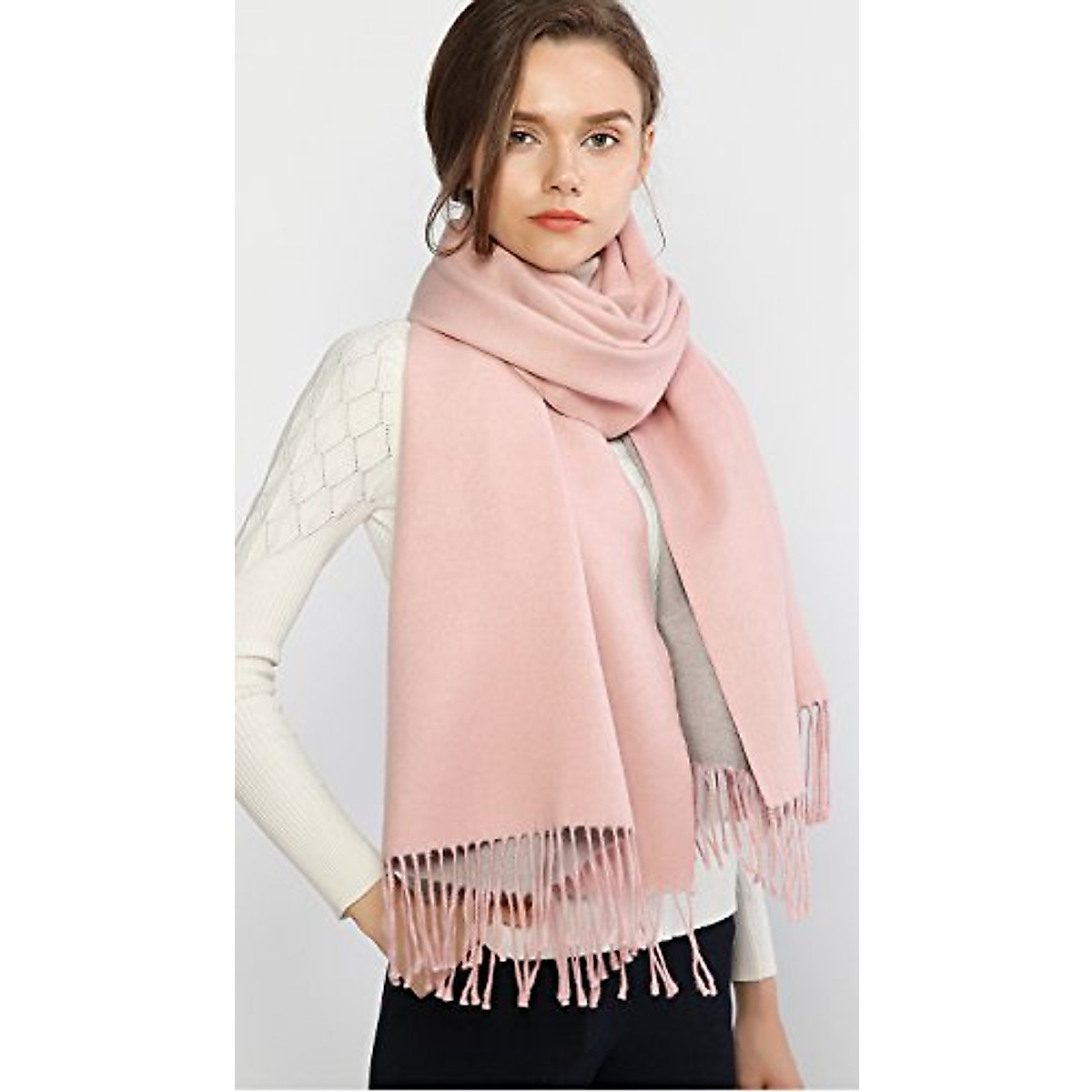 RIIQIICHY Pashmina Shawls and Wraps for Evening Dresses Scarfs for Women Fall Winter Travel Blanket Scarf Large Warm Scarves