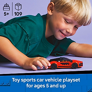 LEGO City Red Sports Car Toy - Building Toy for Kids, Boys and Girls, Ages 5+ - Educational Gift for Birthdays and Holidays - Includes Driver Minifigure and Other Accessories - 60448