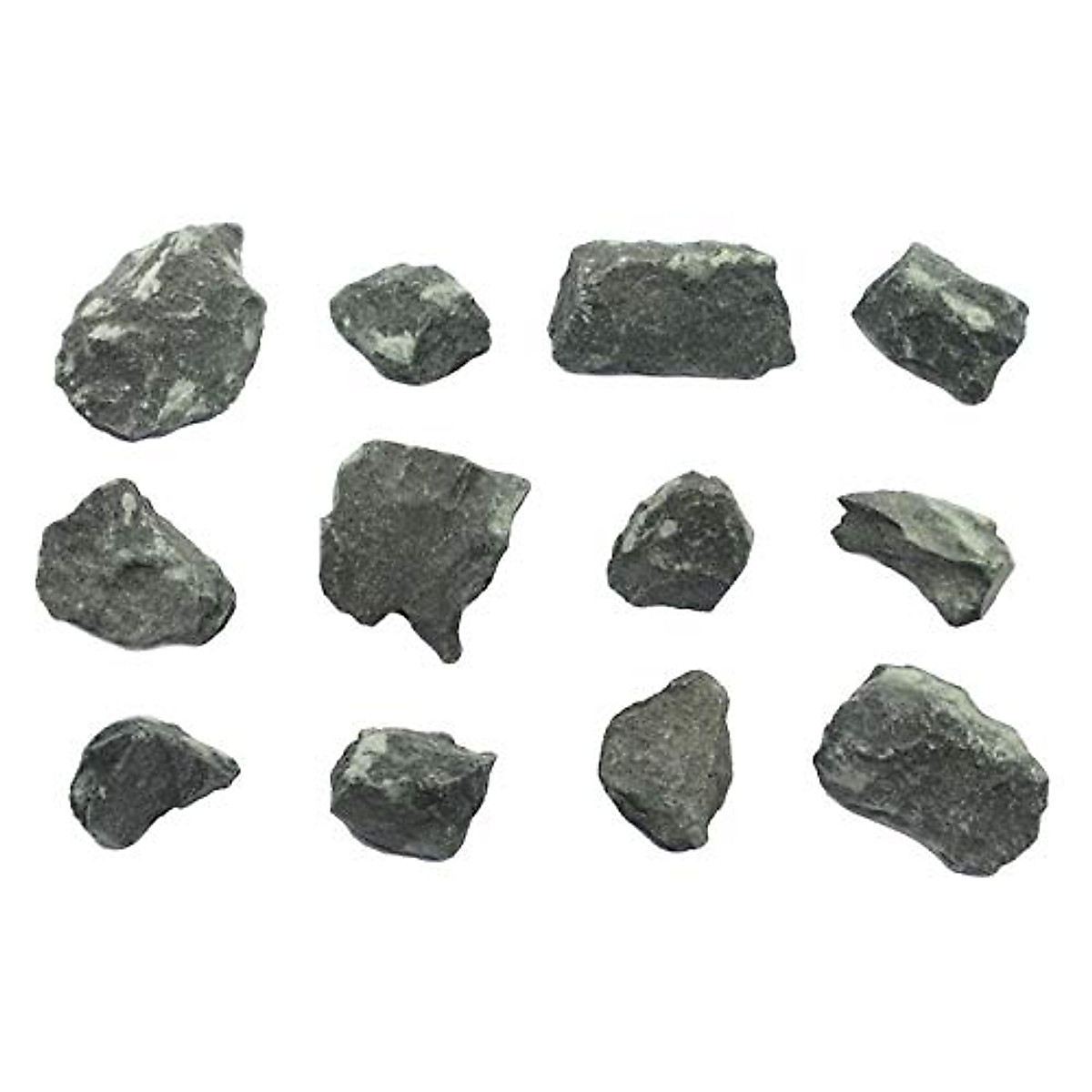 12PK Raw Chlorite, Metamorphic Mineral Specimens - Approx. 1" - Geologist Selected & Hand Processed - Great for Science Classrooms - Class Pack - Eisco Labs