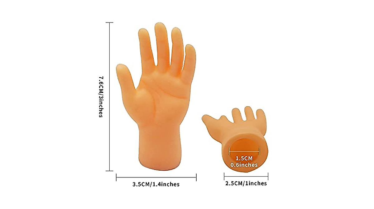 Yolococa Tiny Hands: Funny TikTok Finger Puppets - 10-Pack