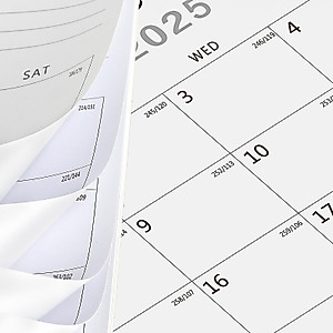 BHR Wall Calendar -Calendar 2023-2024 from Jan. 2023 to Jun. 2024 18 Months Calendar 14.7"×11"Thick Paper with Julian Dates and Block for New Year and Christmas Gifts (White)