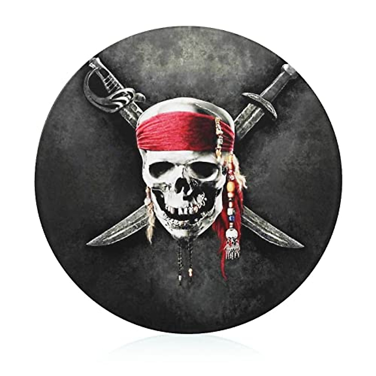 Pirate Skull Cutting Board Tempered Glass Chopping Board for Kitchen Hotel