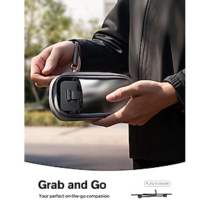 Nulaxy 2 Pack Dual Folding Cell Phone Stand, Fully Adjustable Phone Holder for Desk, Compatible with iPhone 16 15 14 13 12 11, Nintendo Switch, All Phones, Black & Rose Gold