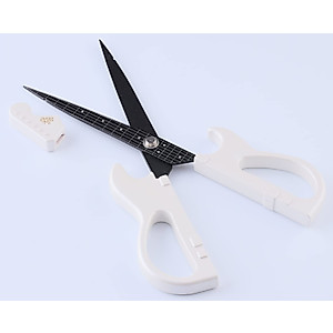 Nikken Cutlery Guitar Scissor SekiSound Pearl White with a stand (Gift Box Included) Hobby Tool SS-35PW