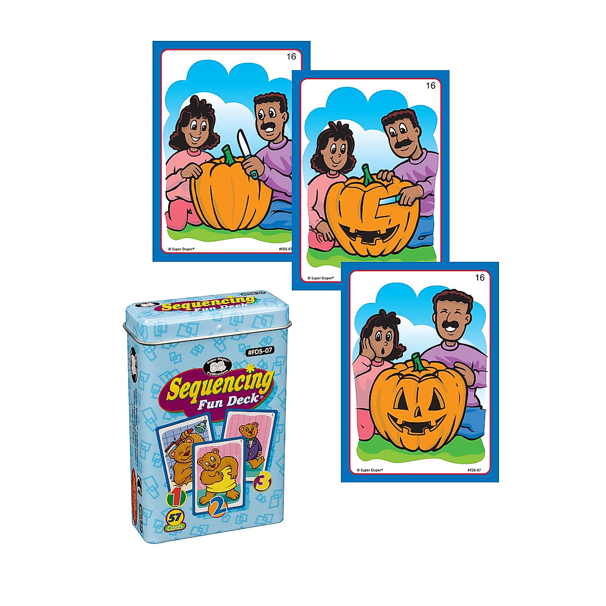 Super Duper Publications | Sequencing Fun Deck Flash Cards | Educational Learning Resource for Children
