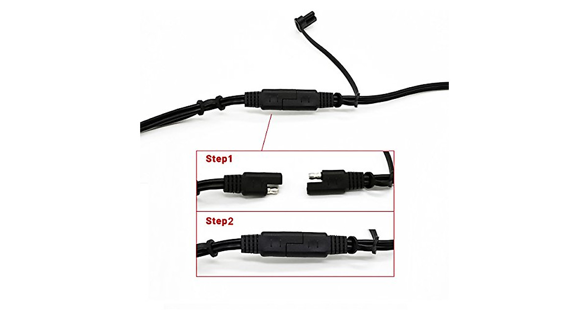 ACOPOWER SAE to Furrion 2 Pin Adapter for Waterproof Connectivity