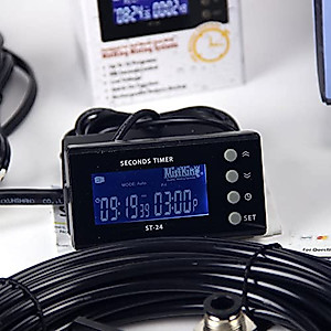 MistKing MKAMS5-125-300 5th Generation Advanced Misting System for Patio, Greenhouse, or Terrarium Cooling with Small Reservoir Filter