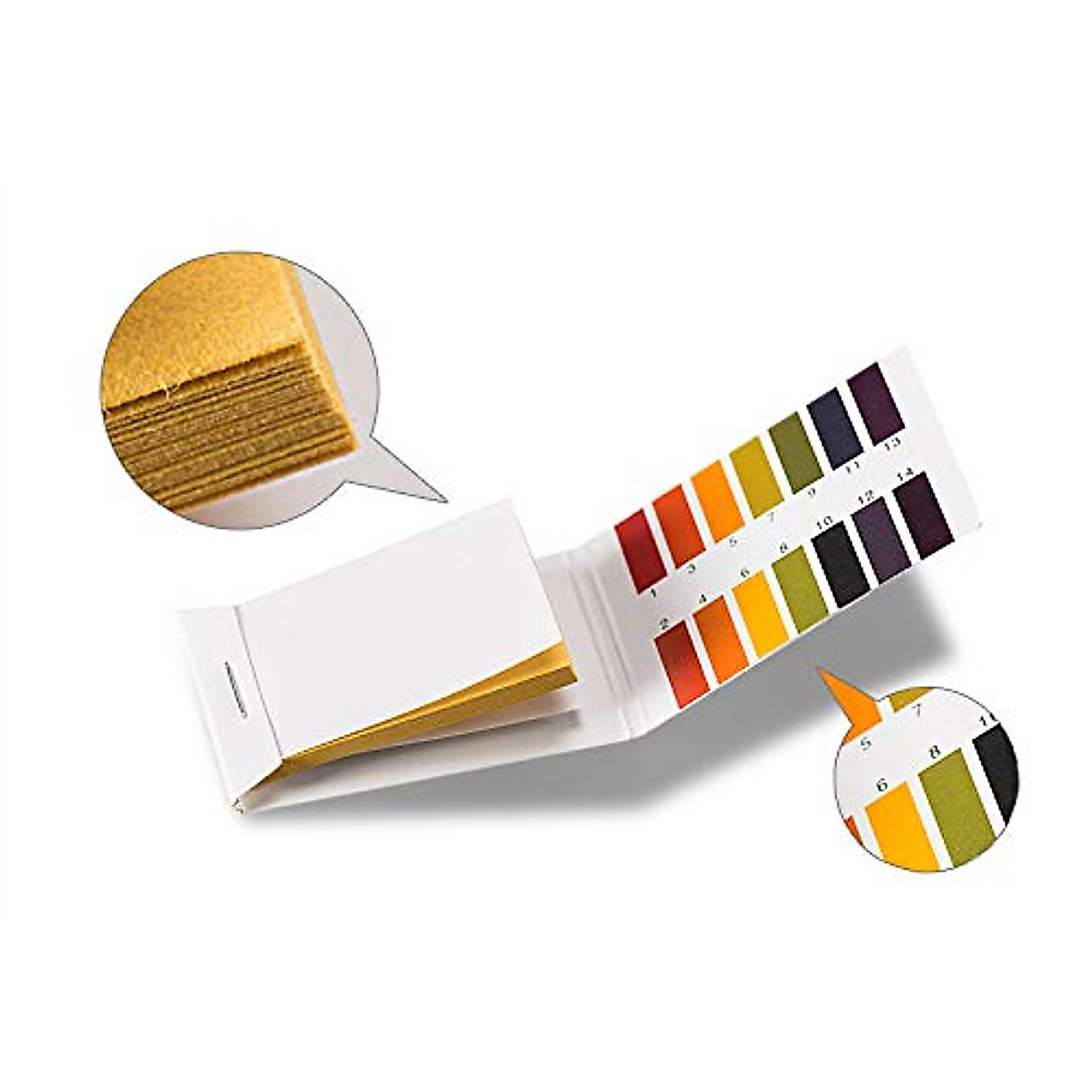 Deschem 800 Strips,1-14,PH Indicator Test Paper,10 Bag/Lot