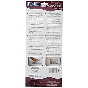 PME Brick Design Impression Mat for Cake Decorating