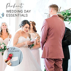 Wedding Vow Books His and Hers, Gold Foil Lettering & Keepsake Sleeve, Wedding Day Essentials, Beautiful His and Hers Gifts for the Bride and Groom (White & White)