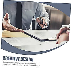 STOBOK 4pcs Folder Board Pencils File Folder Organizer Pencil Sketch Hand Support Exam Paper Base Clipboard Paper File Organizer Conference Writing Board Exam Paper Clips A4 Pu