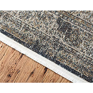 Unique Loom Baracoa Collection Area Rug - La Cabana (5' 5" x 8' Rectangle, Fume Gray/ Brown)