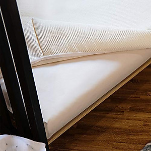 Naturepedic Organic Breathable Crib Mattress Cover, Removable Mattress Pad with Waterproof Layer for Baby and Toddler Bed, Standard Crib Size