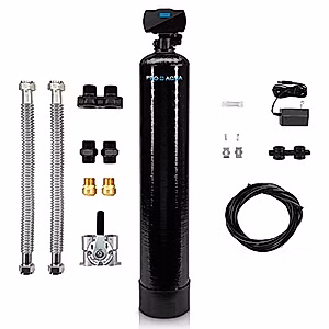 PRO+AQUA Heavy Duty Whole House Well Water Filter System - 100,000 Grains, 99% Effective, Easy Installation, 5-Year Warranty