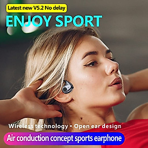 HUYEOOGO Bone Conduction Headphones with MP3 Player, and Bluetooth 5.2, Ideal for Swimming, Running, Cycling, and Gym Workouts. Black Headphones with Microphoneopen Ear Headphones