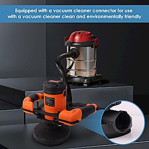 BOYIKSH Concrete Grinder, GJ1251, 5" Low-Vibration Concrete Surfacing Renovation Sander with Dust Extraction Tube, Edging Capacity, 1800W 120V 60Hz