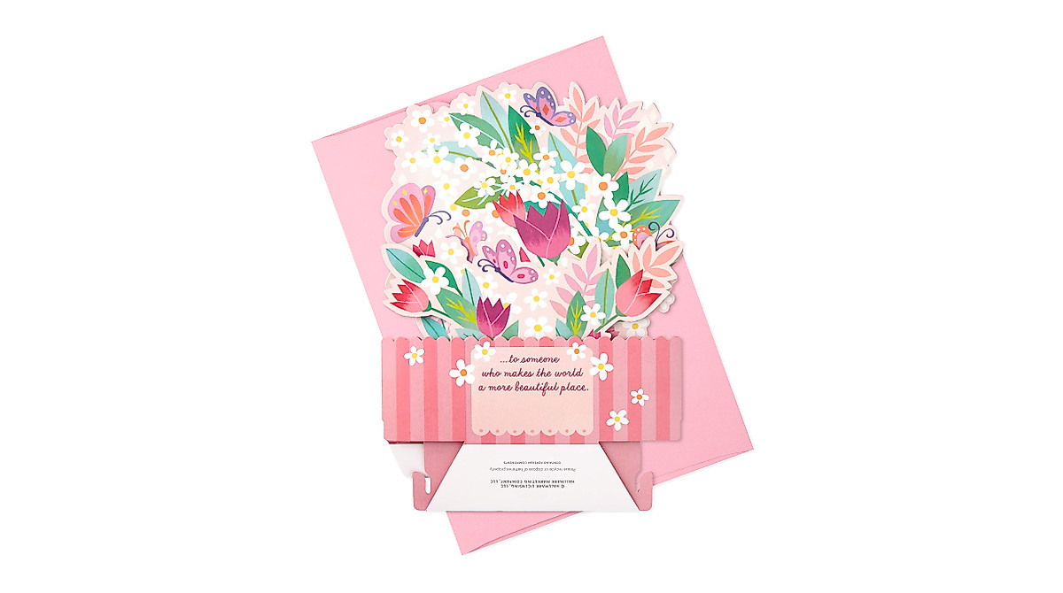 Hallmark Musical Pop-Up Birthday Card with Butterflies & Flowers