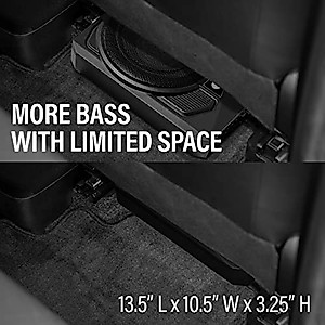 Planet Audio P10AW Amplified Car Subwoofer - 1000 Watts, Low Profile, 10 Inch Subwoofer, Remote Subwoofer Control, Great for Vehicles That Need Bass But Have Limited Space