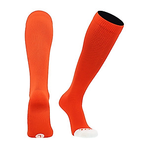 MadSportsStuff Pro Line Over the Calf Baseball Socks (Orange, Small)