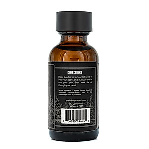 Live Bearded Beard Oil, 1 fl oz - Premium All-Natural Jojoba - Made in the USA - Hair and Skin Care for Men with Dry, Flaky Patches | Tombstone Scent - Sweet Tobacco, Cedar
