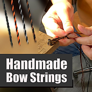 D97 Bow String Replacement for Traditional Longbow and Recurve Bow Bowstring by Lightning (Khaki, AMO 60")
