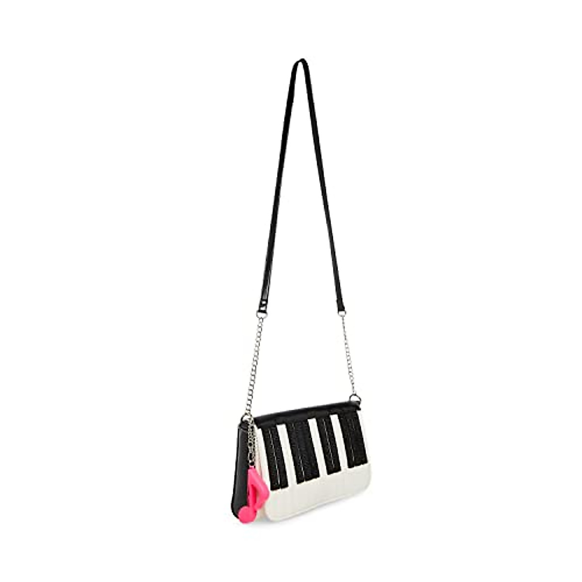 Betsey Johnson Play It Again, Betsey Crossbody, Black/White