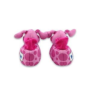 Blue's Clues & You Magenta Toddler Plush 3D Sock Top Slippers (5-6 M US Toddler, Magenta)