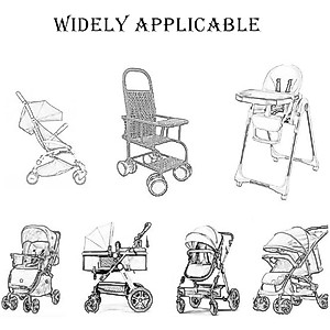 Universal Baby Stroller Seat Liners Baby Pushchair Cushion Pram Liner Stroller Cushion Seat Pad Liner Soft Thicken Stroller Soft Cotton Insert with Mattress Stroller Seat Liner Head Neck Body Support