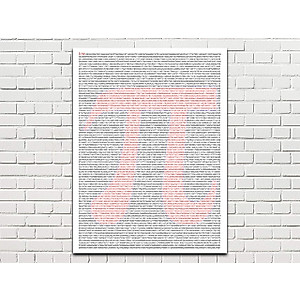 Pi Sign Poster Print First 10000 digits