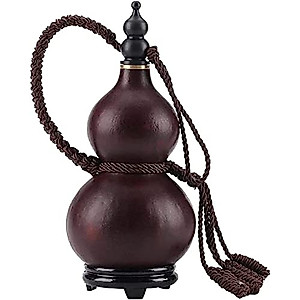 Water Bottle Flask,Pure Natural Gourd,Outdoor Portable Water Bottle,Water and Wine,Cork Water Bottle,Water Bottle for Men and Women,Crafts Pendant,Beeswax LeakProof 900ML