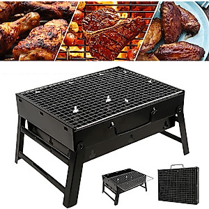 BBQ Grill Outdoor Gas grill Folding Barbecue Grill Portable Compact Charcoal Barbecue Grill Barbecue Grill Bar Smoking Outdoor Camping