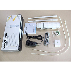Dual Band 2.4+5GHz 600Mbps Outdoor WiFi Range Extender, WAVLINK-WN570HA1 3 in 1 Wireless PoE Access Point AP (CPE)/ Exterior Router/Repeater Internet Amplifier Network Signal Booster in 2 Antennas