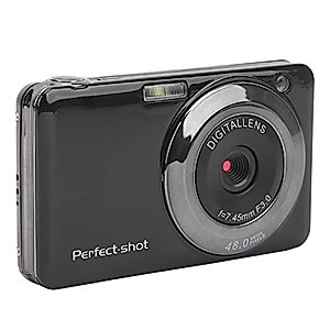 Digital Camera for Kids, 2.7in Camera ABS Metal 48MP High Definition 8X Optical Zoom Portable Digital Camera for Children Beginners (Black)