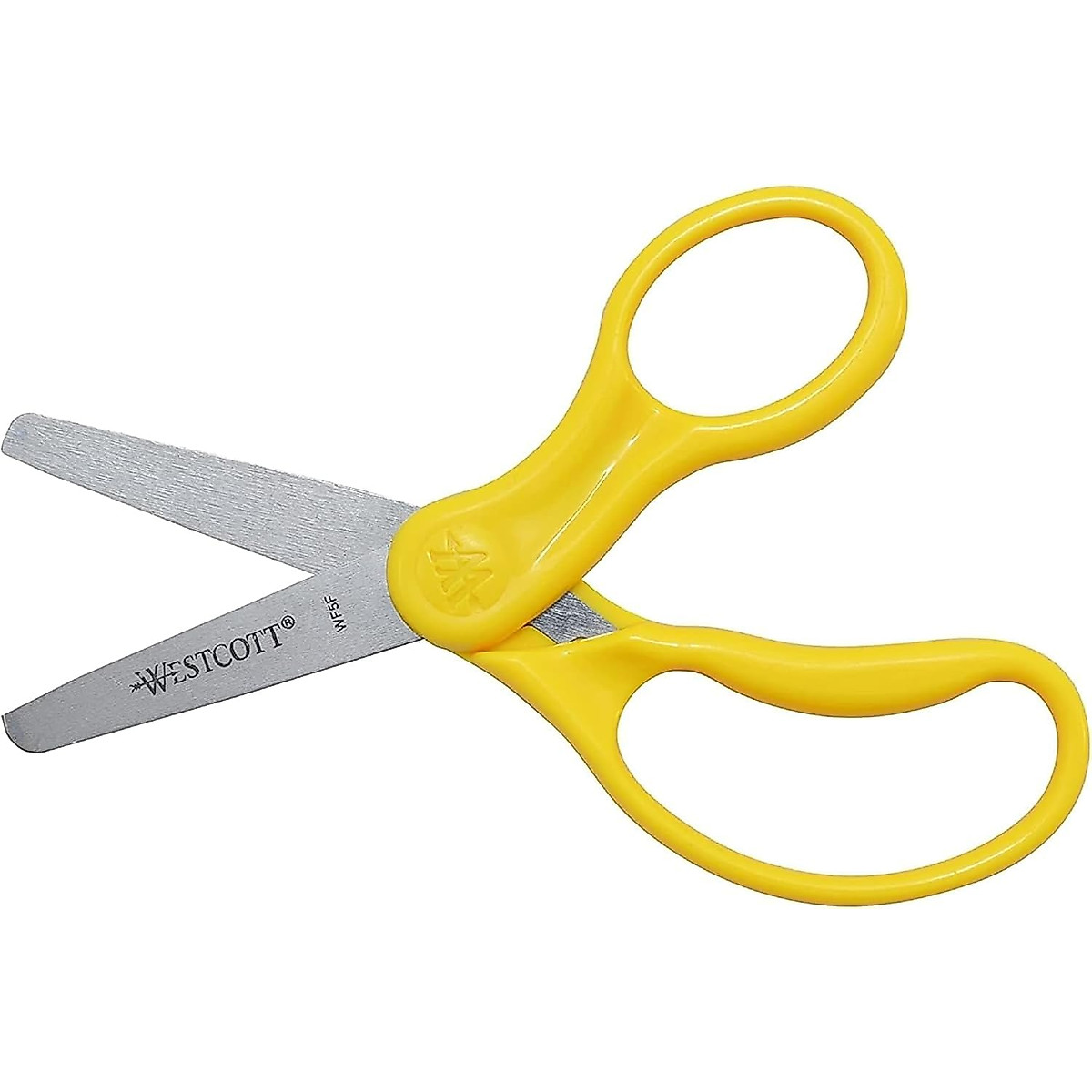 Westcott 13140 Right- and Left-Handed Scissors, Kids' Scissors, Ages 4-8, 5-Inch Blunt Tip, Assorted, 12 Pack