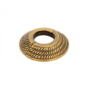 Renovators Supply Manufacturing Aluminum Escutcheon Plate 3.13" OD Escutcheon Lacquered Antique Gold Finish Radiator Flange