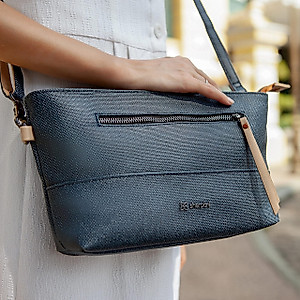 Sherpani Paige, Small Crossbody Bags for Women, Cotton Canvas Crossbody Purse, Shoulder Bag, Crossbody Handbags, Vintage Purse (Indigo)