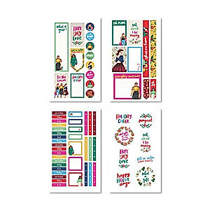 The Rongrong Grateful Heart Sticker Book for Planners, Calendars, Journals and Projects – Premium Quality Hand Drawn Perfect for Fall and Holiday Planning – Scrapbook Accessories – 24 Sheets