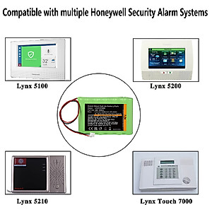Pickle Power 3800mAh 300-03866 Battery Replacement for Honeywell Alarm Lynx Touch 5100, Lynx 5200, Lynx 5210, Lynx Touch 7000