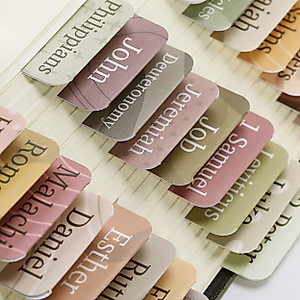 Mr. Pen- Bible Tabs, 75 Tabs, Boho Theme, Laminated Bible Tabs for Women and Men, Bible Tabs for Study Bible, Bible Index Tabs, Bible Book Tabs, Bible Labels Tabs, Mr Pen Bible Tabs