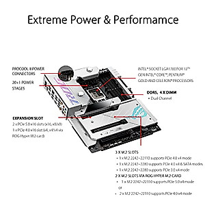 ASUS ROG Maximus Z690 Formula(WiFi 6E)LGA1700(Intel 12th Gen)ATX Water cooling gaming motherboard(PCIe 5.0,DDR5,20+1 power stages,LiveDash 2”OLED,5xM.2,2xThunderbolt 4,PCIe 5.0 Hyper M.2 Card bundled)
