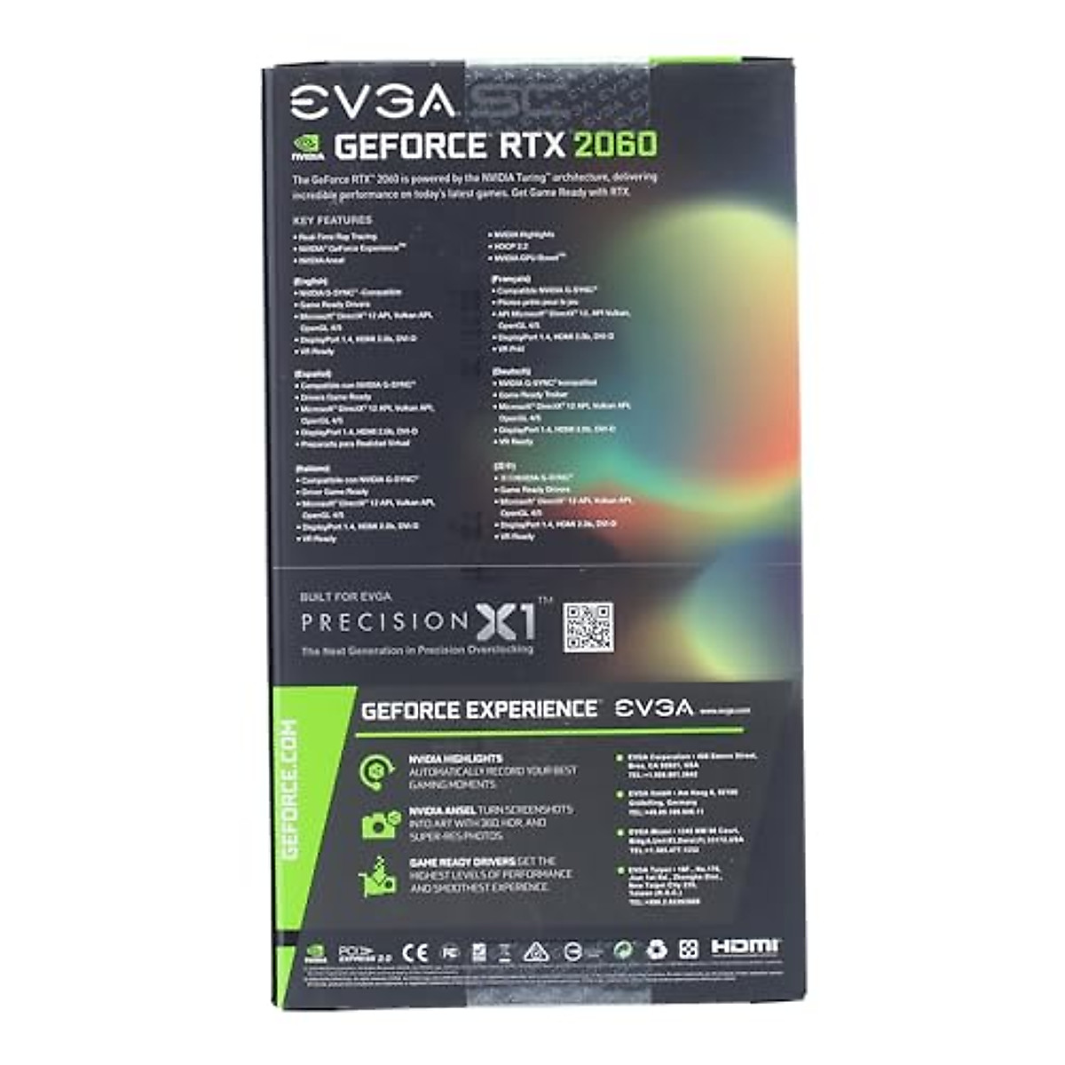 EVGA GeForce RTX 2060 SC, Overclocked, 2.75 Slot Extreme Cool, 70C Gaming, 06G-P4-2062-KR, 6GB GDDR6