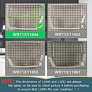 UPGRADED WR71X11044, WR71X11059 Refrigerator Door Bin (Right Door), Compatible with ge Refrigerator (Some Models, not All), Replaces PS6011779, AP5656690, 2691847, EAP6011779 Fridge Door Shelf