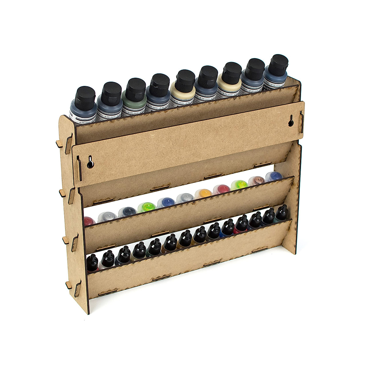 PROSCALE Paint Rack for model paints. Hobby craft Citadel Vallejo Tamiya Army wall paint rack stand paint holder organiser Miniature warhammer paint storage Model painting station (Universal)