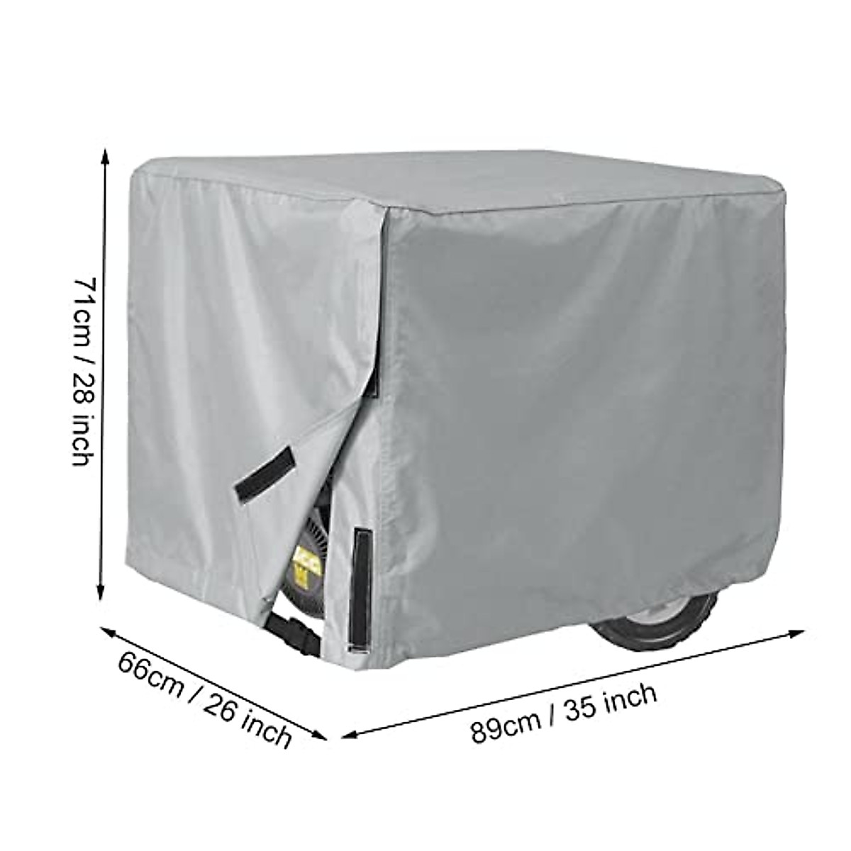 Your Electric Generator with Heavy-Duty Garden Patio Cover - Weather-Resistant Waterproof & Dustproof Outdoor Generator Cover Grey